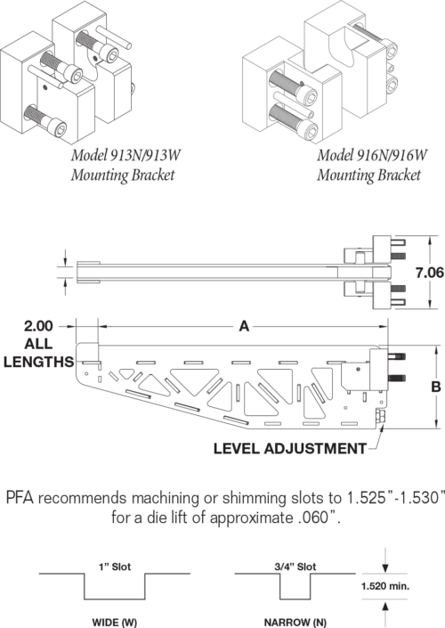 Quick Die Change Systems | Bolster Extensions | PFA, Inc.
